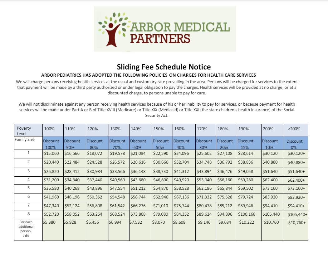 Insurance - Arbor Pediatrics